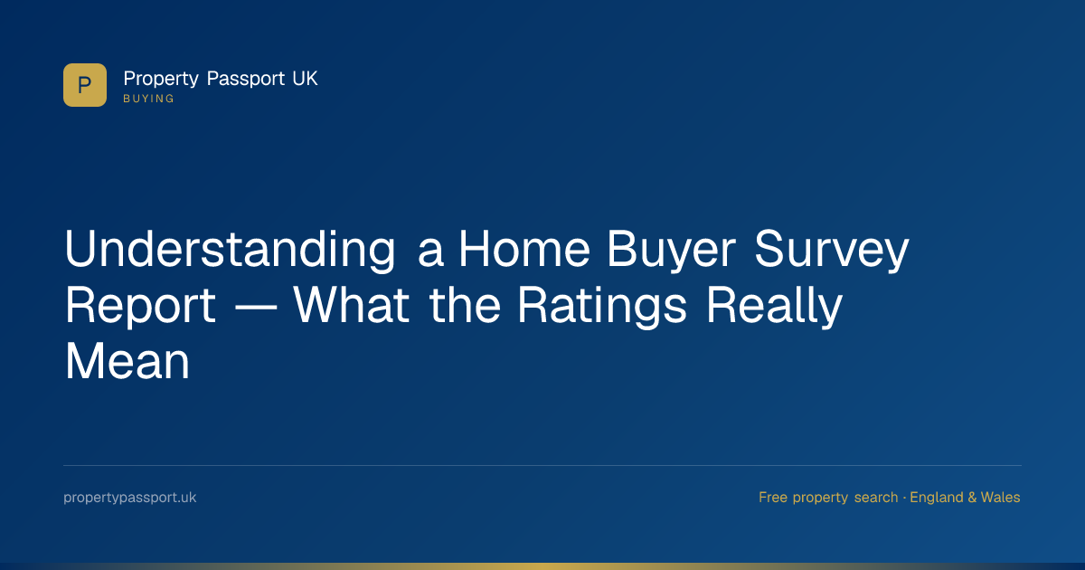 Understanding a Home Buyer Survey Report — What the Ratings Really Mean ...