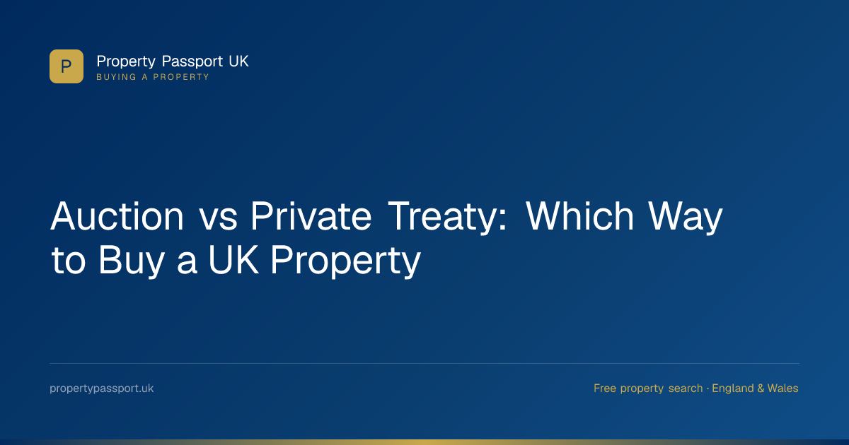 Auction vs Private Treaty: Which Way to Buy a UK Property | Property ...
