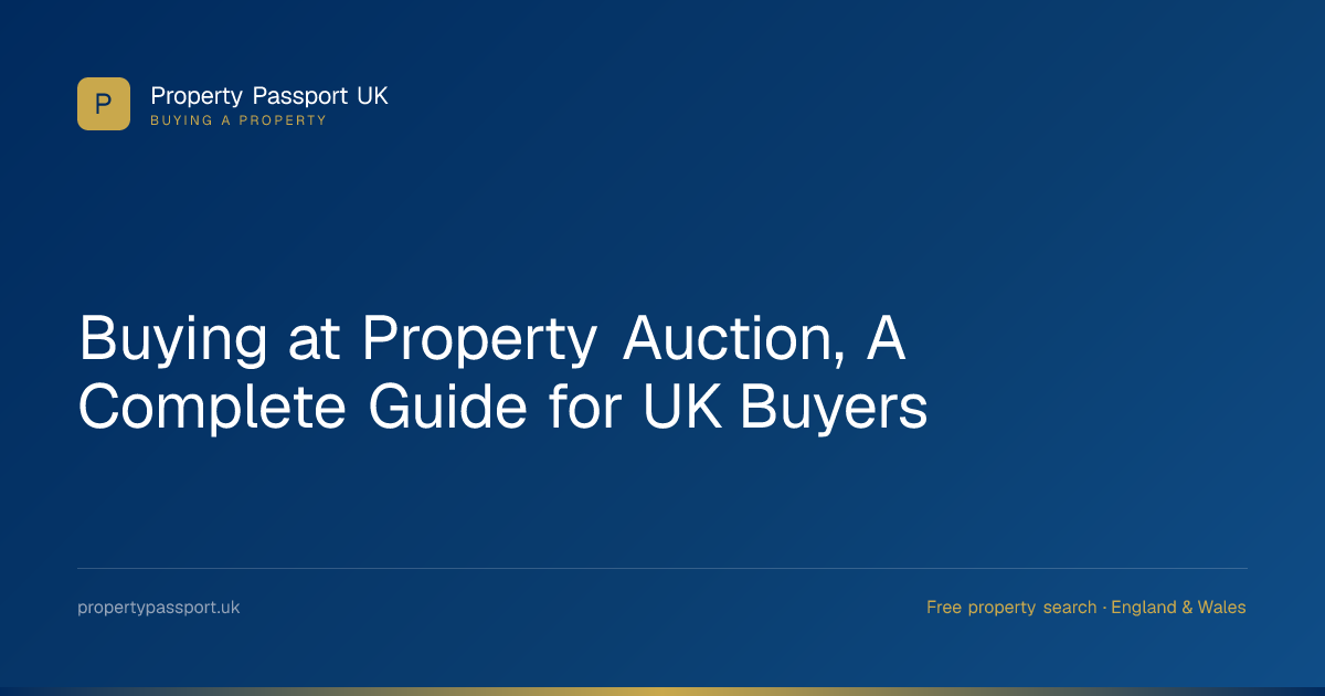 Buying at Property Auction, A Complete Guide for UK Buyers | Property ...