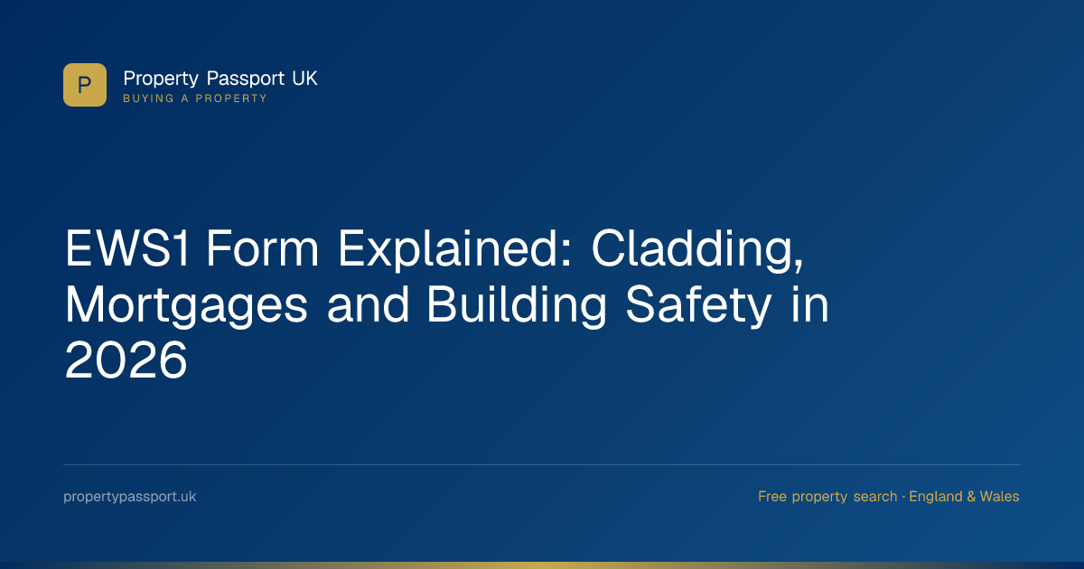 EWS1 Form Explained: Cladding, Mortgages and Building Safety in 2026 ...