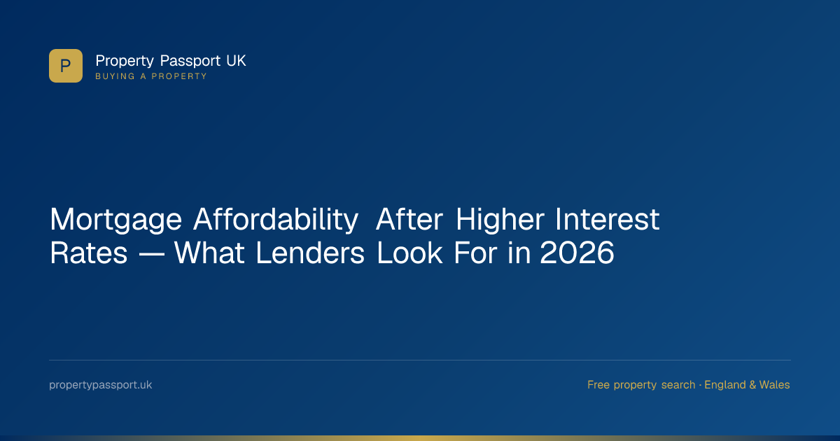 Mortgage Affordability After Higher Interest Rates — What Lenders Look ...