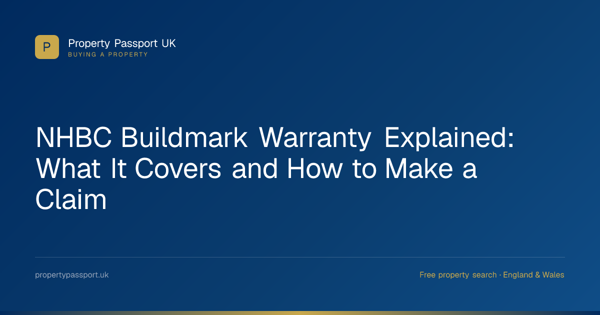 NHBC Buildmark Warranty Explained: What It Covers and How to Make a ...
