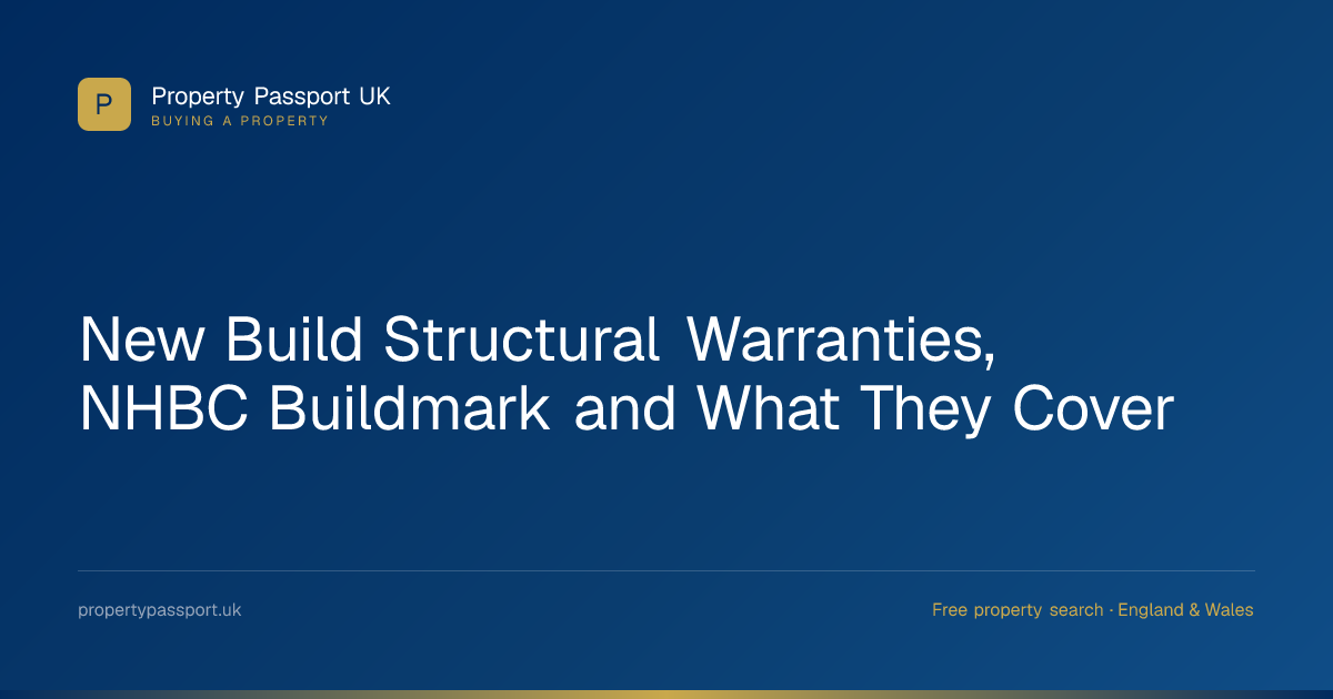 New Build Structural Warranties, NHBC Buildmark and What They Cover ...