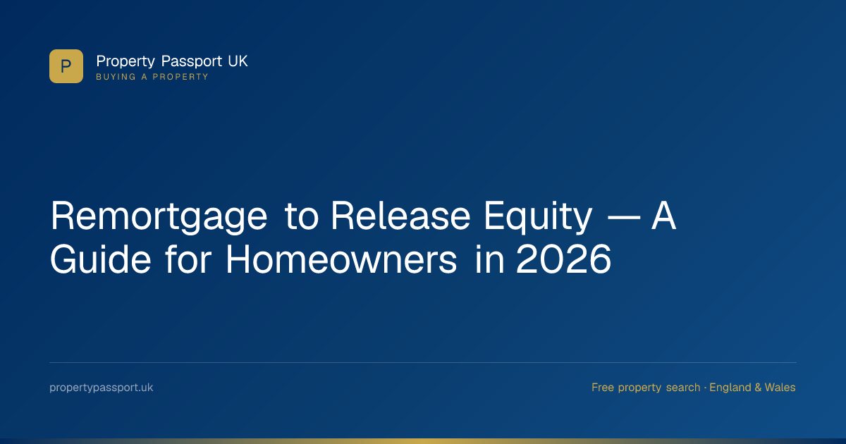 Remortgage to Release Equity — A Guide for Homeowners in 2026 ...