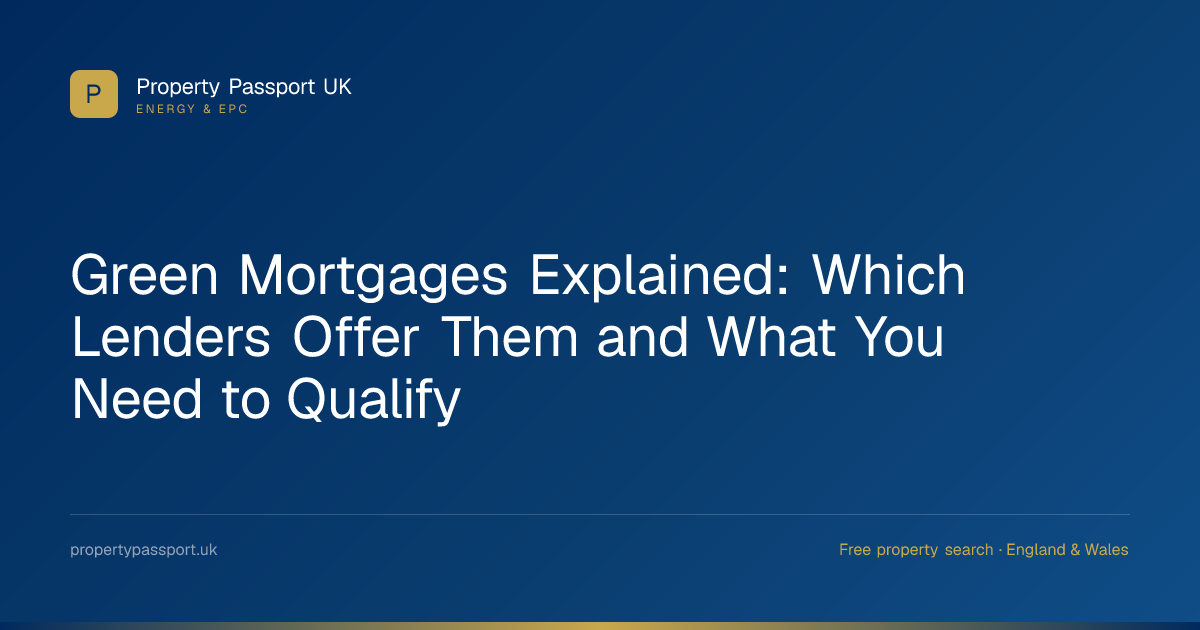 Green Mortgages Explained: Which Lenders Offer Them and What You Need ...