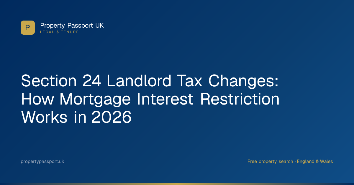 Section 24 Landlord Tax Changes: How Mortgage Interest Restriction ...