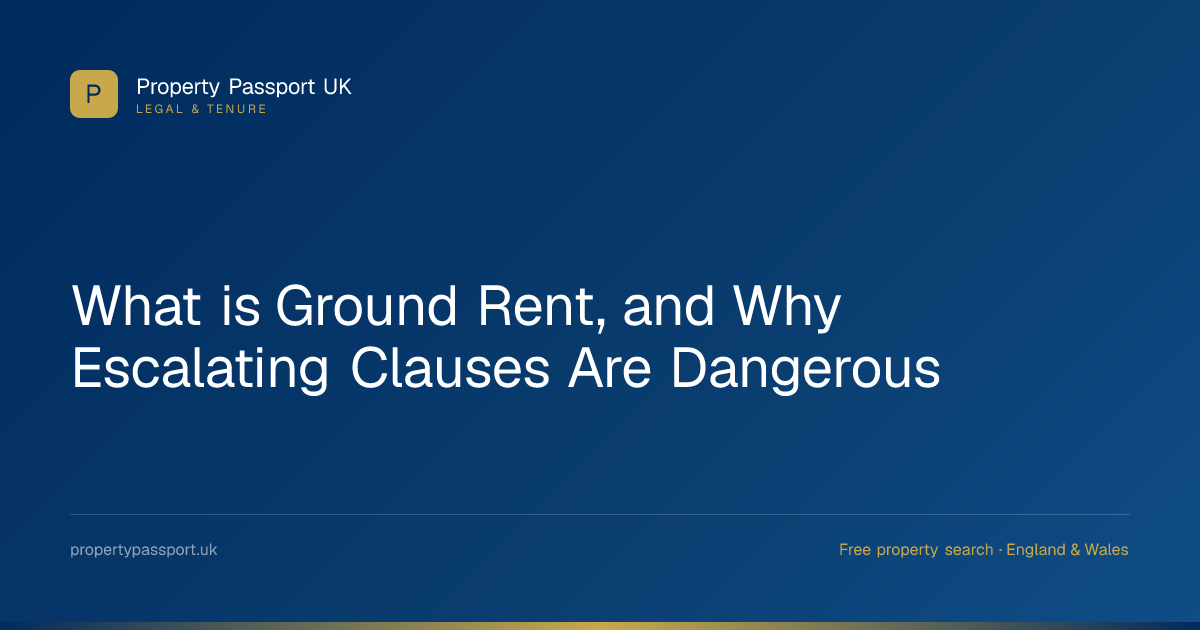 What is Ground Rent, and Why Escalating Clauses Are Dangerous ...