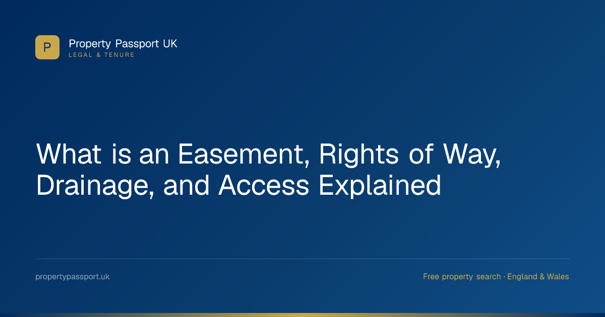 What is an Easement, Rights of Way, Drainage, and Access Explained ...