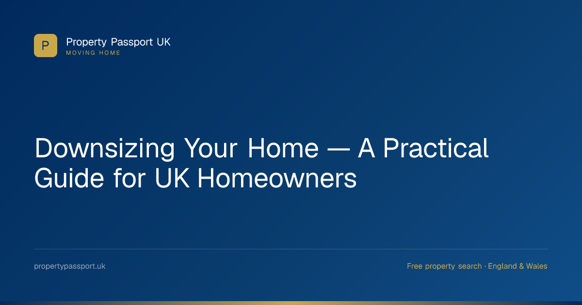 Downsizing Your Home — A Practical Guide for UK Homeowners | Property ...