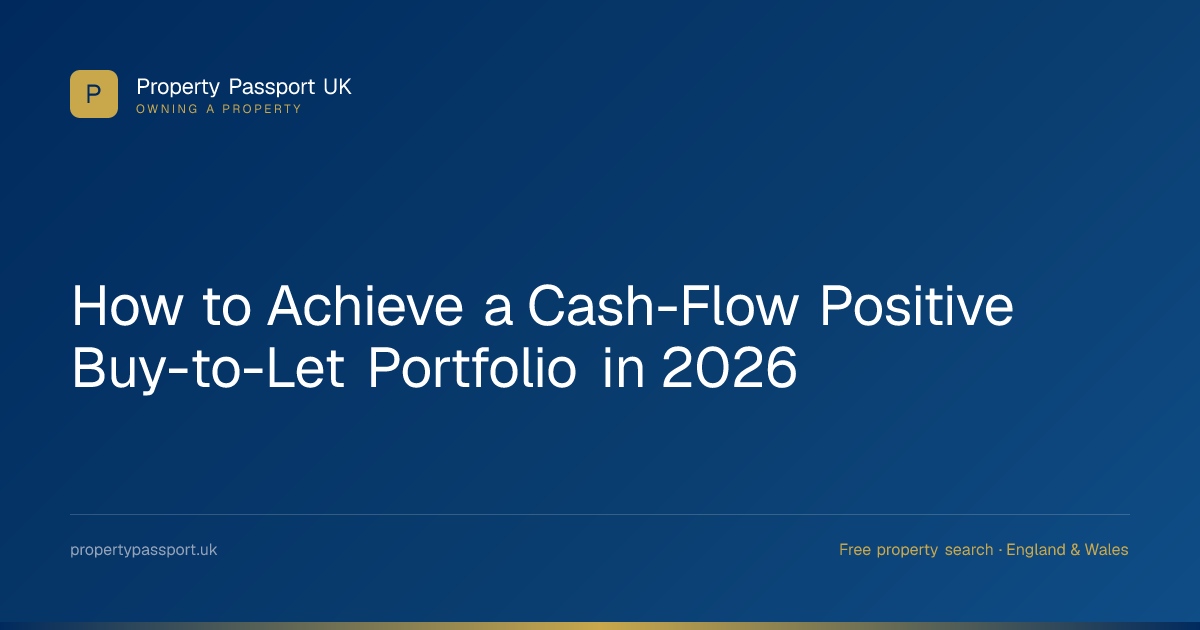 How to Achieve a Cash-Flow Positive Buy-to-Let Portfolio in 2026 ...