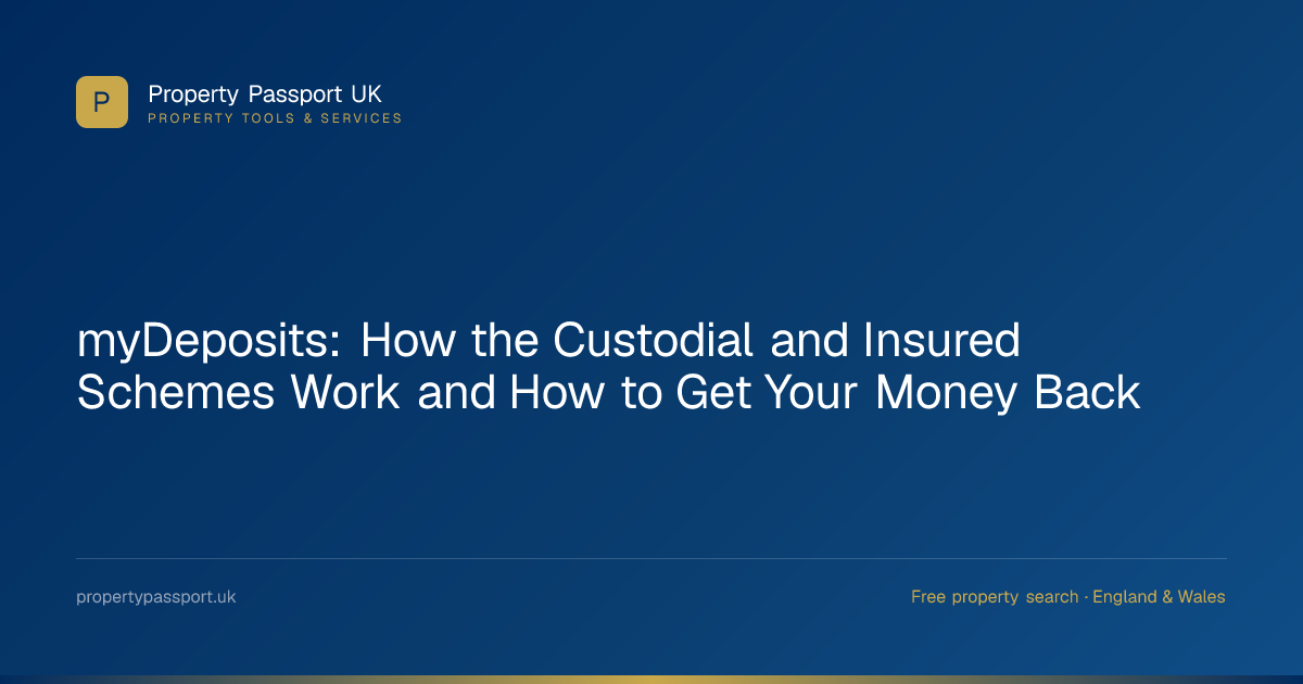myDeposits: How the Custodial and Insured Schemes Work and How to Get ...