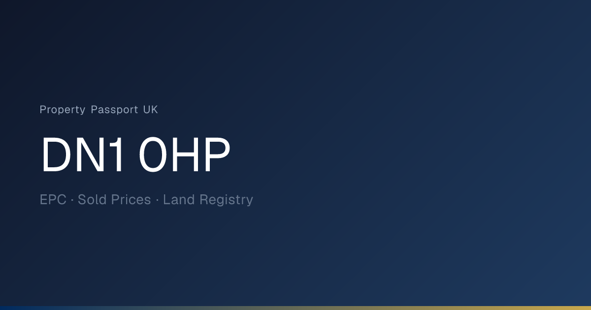 DN1 0HP Property Information | Property Passport UK
