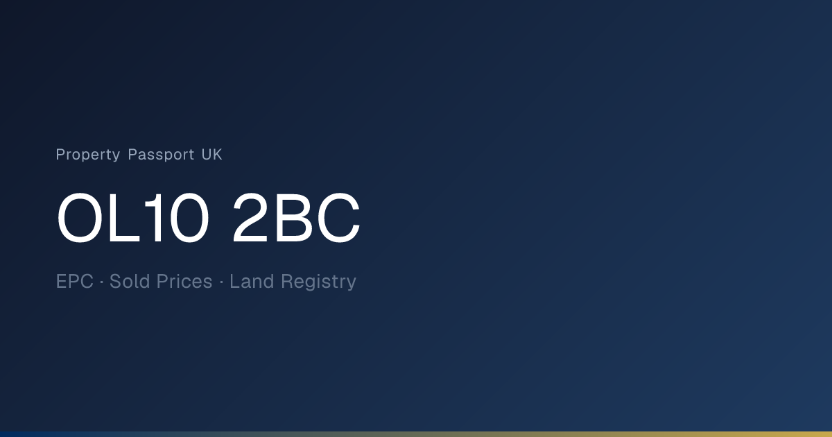 OL10 2BC Property Information | Property Passport UK